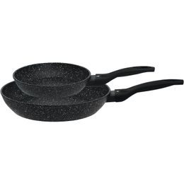 ELO Pfannen-Set »Granit Passion 2-teilig, « Aluminium Set, je 1 Bratpfanne Ø 20/28 cm, 2 Stk. tlg. Induktion schwarz