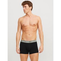 Jack & Jones JACK & JONES Trunk »JACAXEL SOLID TRUNKS 3 PACK SN« 3 Stk. tlg., mit Logo Schriftzug Black Pack:Black - Black M M Elastische Boxershorts von Jack &...