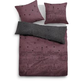 Tom Tailor HOME Wendebettwäsche »Nathan in Gr. 135x200, 155x220 oder 200x200 cm« 3 Stk. tlg. Flanell kuschelig warm im Winter, Bettwäsche mit...