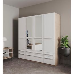 Priess Kleiderschrank »Schrank Garderobe Wäscheschrank Barcelona in 5 Breiten« viel Stauraum, geräumige Schubkästen, mit Spiegel, MADE IN GERMANY...