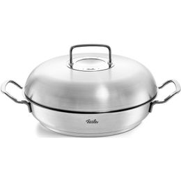 Fissler Servierpfanne »ORIGINAL-PROFI COLLECTION Bräter mit Deckel, Ø 24 cm« Edelstahl 18/10 2 Stk. tlg. mit breitem Schüttrand,...