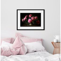 queence Bild »Lucia« 1 Stk. tlg. HD Premium Poster-Druck inkl. Holzrahmen Farbe Rahmen: schwarz + Farbe Bild(er): rosa