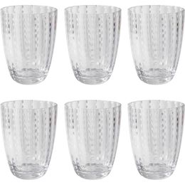VILLA D'ESTE Gläser-Set »Kalahari Transparent« Wassergläser-Set, 6-teilig, Inhalt 300 ml transparent