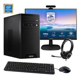 Hyrican PC-Komplettsystem »Home-Office-PC SET2348« 24 ′′ Intel Pentium Gold UHD Graphics 610 8 GB RAM 240 GB SSD Windows 11 Home, inklusive 24"...