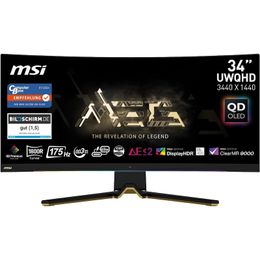 MSI Curved-Gaming-OLED-Monitor »MEG 342C QD-OLED« 86, 4 cm/34 ′′ 3440 x 1440 px UWQHD 0, 5 Reaktionszeit 175 Hz 3 Jahre Herstellergarantie,...