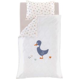 Tr&auml;umeland TR&Auml;UMELAND Bettw&auml;sche &raquo;Kikeriki&laquo; 2 Stk. tlg. verpackt im praktischen & wiederverwendbaren Turnbeutel bunt Obermaterial: 100% Baumwolle B/L: 100 cm...