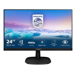 Philips LED-Monitor &raquo;Full-HD-LCD-Monitor 243V7QDSB/00&laquo; 61 cm/24 &prime;&prime; 1920 x 1080 px Full HD 4 Reaktionszeit 75 Hz schwarz 75 Hz, 250 cd/m&sup2;, 1000:1
