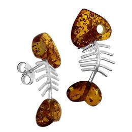 OSTSEE-SCHMUCK Paar Ohrstecker &raquo;Ohrstecker Fisch 30 mm Ohrstecker Fisch 30 mm&laquo; 30x14mm Ein aussergew&ouml;hnlicher Ohrschmuck
