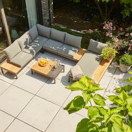 siena GARDEN Gartenlounge-Set »Alvida« 5 Stk. tlg. anthrazit + schwarz + anthrazit Bezug: 100% Polyester