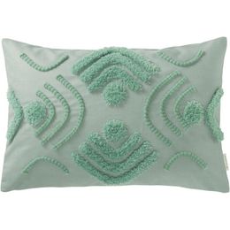 Tom Tailor HOME Kissenbezüge »Tufted Boho« im modernen Boho-Style salbei-mint Obermaterial: 92% Polyester, 8% Leinen B/L: 60 cm x 40 cm