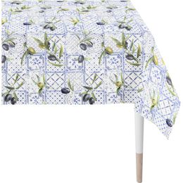 Apelt Tischdecke »6523 SUMMERTIME, Sommerdeko, Sommer« Digitaldruck blau Obermaterial: 100% Baumwolle B/L: 150 cm x 250 cm