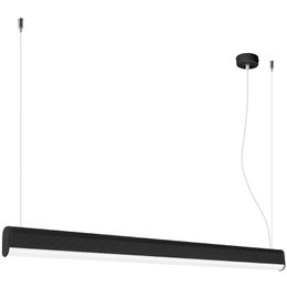 Quelle Pendelleuchte &raquo;FARGE&laquo; LED-Modul 1 Stk. Warmwei&szlig; Riemenverstellung Schwarz