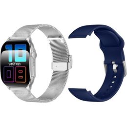 SMARTY 2.0 Smartwatch ( ) silberfarben Topaktuelle Smartwatch