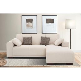 Home Affaire Ecksofa »BORNHOLM L-Form mit Recamiere, Maße B/T/H: 234/162/85 cm« Recamiere links oder rechts bestellbar, Wellenfederung, inkl. 2...