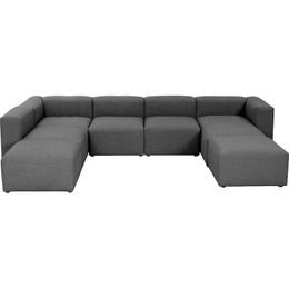 Max Winzer Wohnlandschaft »Lena« Sofa-Set 01 aus 7 Sitz-Elementen, individuell kombinierbar anthrazit