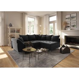 Collection AB Ecksofa »Innsbruck L-Form« inklusive Federkern, Recamiere links oder rechts montierbar schwarz