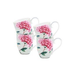 PIP Studio Becher »Blushing Birds« XL Tassen im 4er-Set, Blushing Birds, 450 ml weiß
