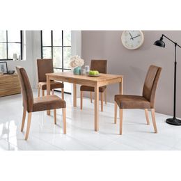 Home Affaire Essgruppe »Lea« Set, 5 Stk. tlg. antik braun +
