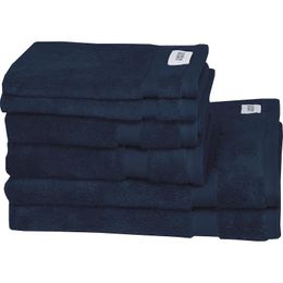Schöner Wohnen Kollektion SCHÖNER WOHNEN-KOLLEKTION Handtuch Set »Cuddly« schnell trocknende Airtouch-Qualität marine Obermaterial: 100% Baumwolle