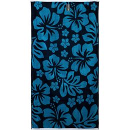 stuco Strandtuch &raquo;Flowers&laquo; blau Obermaterial: 100% Baumwolle B/L: 90 cmx165 cm