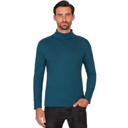 TRIGEMA Rollkragenshirt »Rollkragenshirt« 1 Stk. tlg. saphir-melange XL XL 95 % Baumwolle, Ringgarn supergekämmt, 5 % Elastan