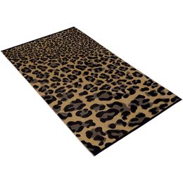 Vossen Strandtuch »leopard« Velours Strandtuch mit Leoparden Design camel Obermaterial: 100% Baumwolle B/L: 100 cmx180 cm