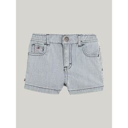 Tommy Hilfiger Jeansshorts »BABY STRIPED DENIM SHORTS« Baby bis 2 Jahre white/blue 56 - N-Gr N-Gr 56 Gestreifte Shorts von Tommy Hilfiger