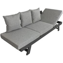 Garden Pleasure Loungesofa »DONNA« schwarz/grau