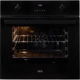AEG Pyrolyse Backofen Serie 6000 »BPE53516AB« mit Pyrolyse-Selbstreinigung Pizza- und Grillfunktion, gleichmäßiges Garen auf 3 Ebenen, Pyrolyse...