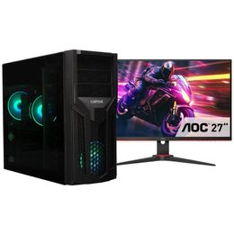 Captiva Business-PC-Komplettsystem »Power Starter R84-135 TFT Bundle« 68, 6 ′′ AMD Ryzen 5 AMD 32 GB RAM 1.000 GB SSD schwarz Windows 11 Home 64-bit
