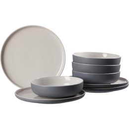 Ritzenhoff & Breker RITZENHOFF & BREKER Tafelservice »Teller Set, Geschirr-Set Jasper« Scandic Style, 8 Teile, für 4 Personen grau 0
