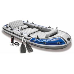 Intex Schlauchboot &raquo;Excursion 5&laquo; grau/blau