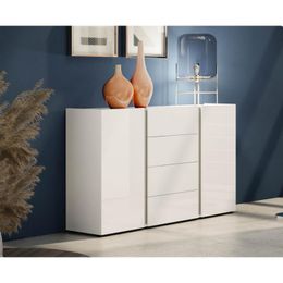 Inosign Sideboard »Atrium« 1 Stk. tlg. weiß hgl /weiß hgl /anthrazit matt Hochglanz Lackierung