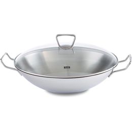 Fissler Wok »KUNMING« Edelstahl 18/10 1 Stk. tlg. Induktion silberfarben