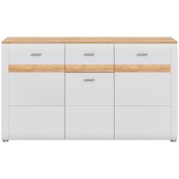 Inosign Sideboard »Aska, Breite 150cm, Metallgriffe, 3 Türen, 1 Schubkästen, 2 Einlegeböden« 1 Stk. tlg. Matte Optik, 2-farbig, Anrichte, Schrank,...