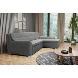 DOMO collection Ecksofa »Treviso viele Bezüge, auch in Cord, L-Form, B/T/H: 267/80/83 cm« wahlweise mit Bettfunktion, incl. Zierkissen, hochwertige...