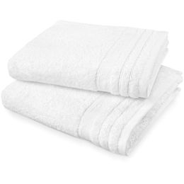 Tom Tailor HOME Handt&uuml;cher &raquo;Color Bath&laquo; im Set, mit Logo in Bord&uuml;re wei&szlig; Obermaterial: 100% Baumwolle B/L: 50 cmx100 cm