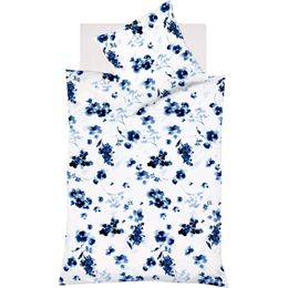 Fleuresse Wendebettw&auml;sche &raquo;Provence Cassis 344103&laquo; 3 Stk. tlg. navy Obermaterial: 50% Baumwolle, 50% Leinen B/L: 200 cm x 220 cm