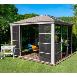 Sojag Pavillon &raquo;Striano&laquo; BxT: 427x362 cm beige-anthrazit