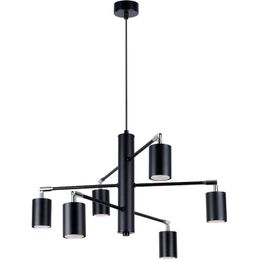 SOLLUX LIGHTING Kronleuchter »LEMMI« GU10 1 Stk. leuchtet nieder Schwarz