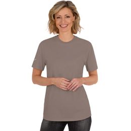 TRIGEMA T-Shirt »T-Shirt aus 100% Biobaumwolle« 1 Stk. tlg. camel-C2C S S BIO DELUXE-Single-Jersey