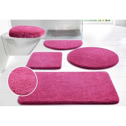 my home Badematte »Merida, Badvorleger, Badezimmer Teppich« Höhe 32 mm rutschhemmend beschichtet fußbodenheizungsgeeignet schnell trocknend...