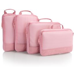 Heys Kofferorganizer »Ecotex Compression Packing Cube« komprimierbare Packwürfel, Packtaschen, Organizer für Koffer Pink Sand