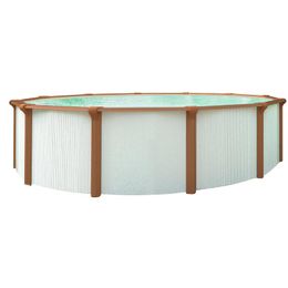 KWAD Rundpool &raquo;Green line Evolution&laquo; 4, 6x1, 32 white- wood Folie in blau, sand oder grau erh&auml;ltlich white- wood, Innenfarbe: sand &Oslash;/B/H/L: 460 cm...