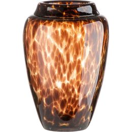 CASABLANCA BY GILDE Tischvase »Jungle, Höhe ca. 26 cm« dekorative Vase aus Glas, Blumenvase braun
