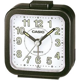 Casio Quarzwecker Wecker, Reisewecker, Leuchtzeiger, Geschenkidee, Schlafzimmer schwarz Praktischer Qwarzwecker