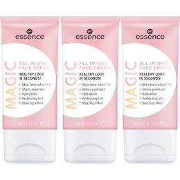 Essence Feuchtigkeitscreme »MAGIC All In One FACE Cream« mit leichter Deckkraft natur Die Feuchtigkeitspflege gleicht Hautunebenheiten aus & hat...