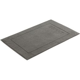 Esprit Badematte »Solid« Höhe 8 mm fußbodenheizungsgeeignet schnell trocknend Badteppich, Uni Farben, mit Logo Stickerei Hotelmatte anthracite...