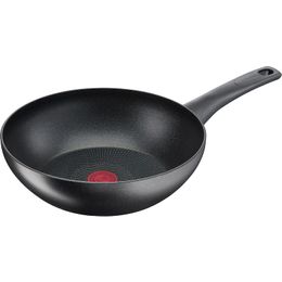 Tefal Wok »Ultimate On Wokpfanne Induktion 28 cm« Aluminium 1 Stk. tlg. Titanium Antihaftbeschichtung, Thermo-Signal, alle Herdarten, G26019 schwarz