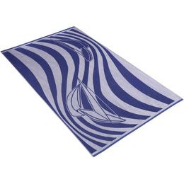 Vossen Strandtuch »yacht club« maritimes Design blue Obermaterial: 100% Baumwolle B/L: 100 cmx180 cm